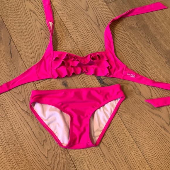 FinFun | Swim | Kids Pink Finfun Bikini Set | Poshmark